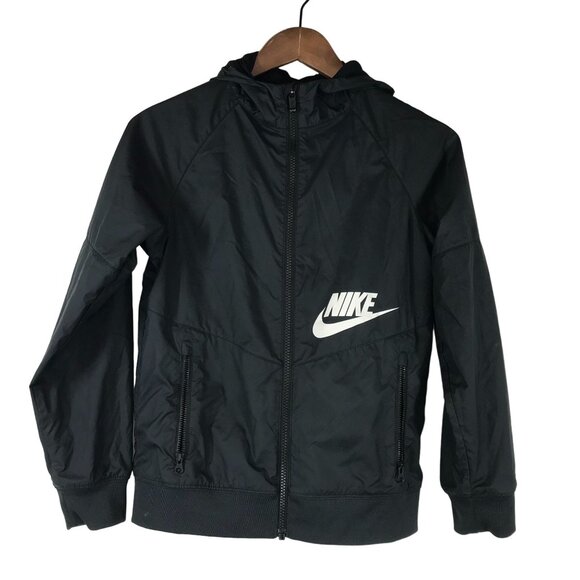 Nike | Jackets & Coats | Nike Boys Medium Black Long Sleeve Full Zip ...
